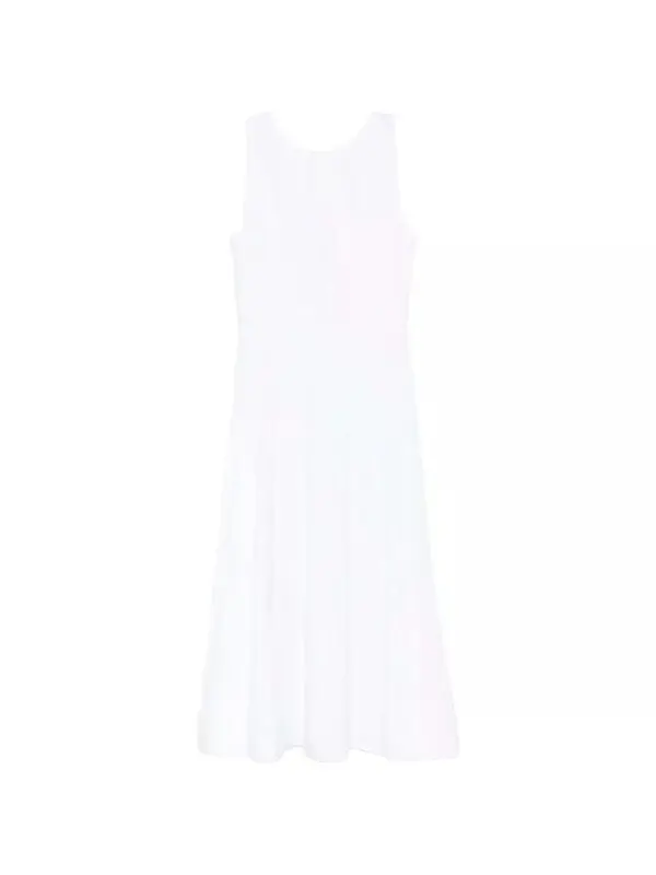 D.exterior Sleeveless Jacquard-effect Midi Dress