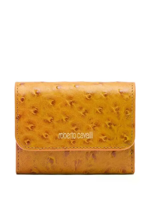 Roberto Cavalli Ostrich-effect Card Holder