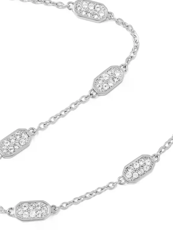 Karl Lagerfeld Embellished Chain Necklace - Silver