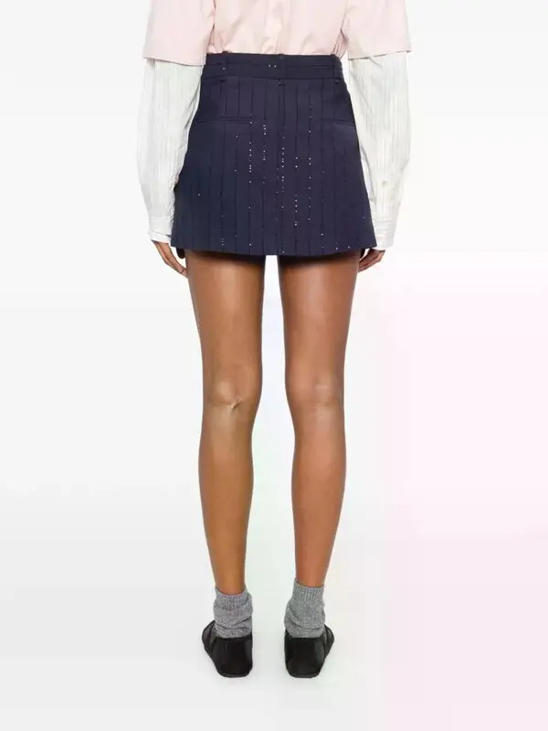 Sandro Sequin-embellished Striped Shorts