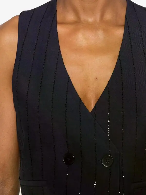 Sandro Sequin-embellished Waistcoat