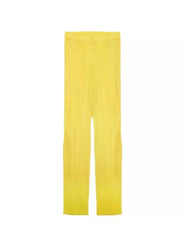 Issey Miyake Elasticated Trousers - Yellow