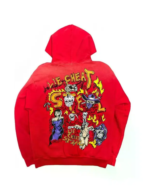 WARREN LOTAS Lie Cheat Steal" Graphic Hoodie
