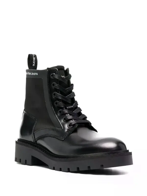 Calvin Klein Leather Combat Boots