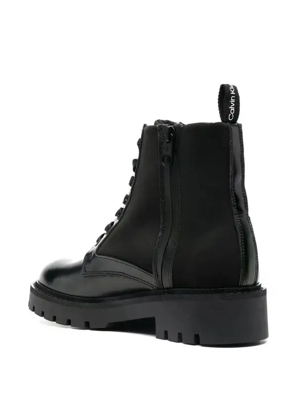 Calvin Klein Leather Combat Boots