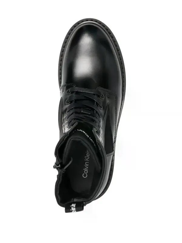 Calvin Klein Leather Combat Boots