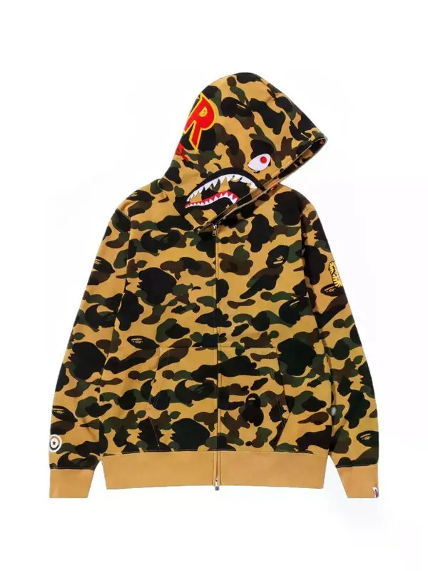 A BATHING APE 1st Camo Shark Hoodie - Yellow