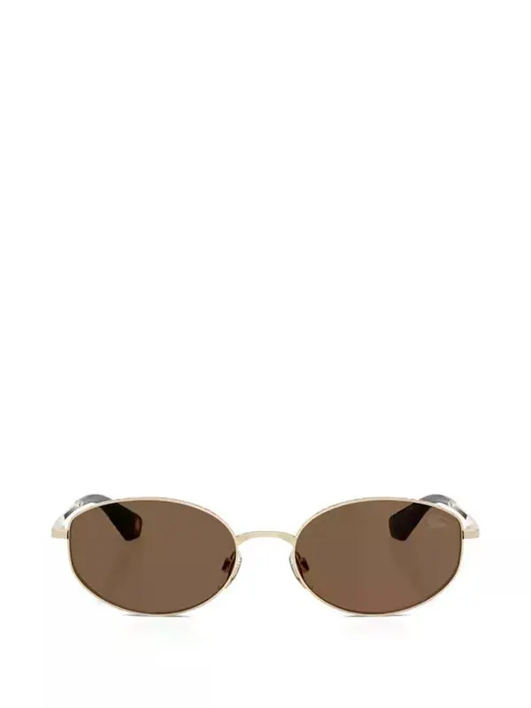 Burberry Oval-frame Sunglasses - Gold