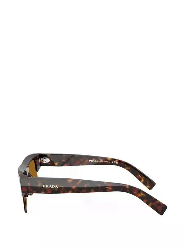 Prada Tortoiseshell Pattern Square Frame Sunglasses