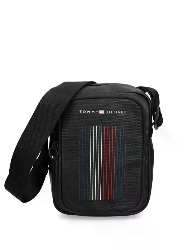 Tommy Hilfiger Logo Messenger Bag - Black