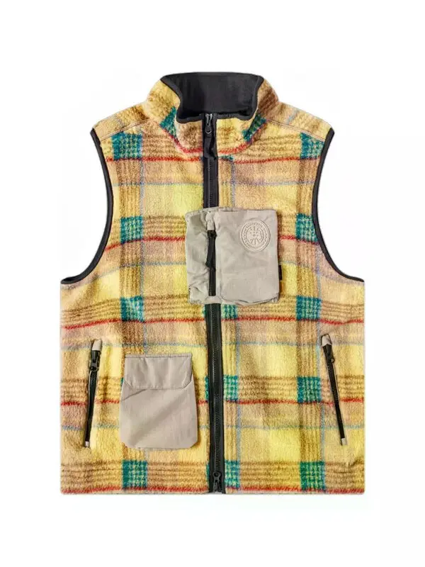 Canada Goose Legion Check Fleece Vest - Yellow