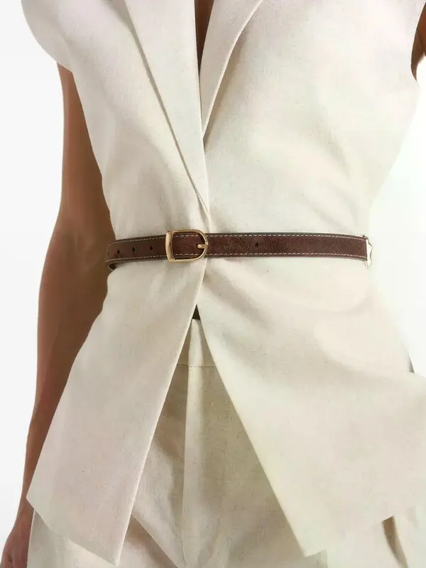 Manière De Voir Linen Waistcoat - Neutrals