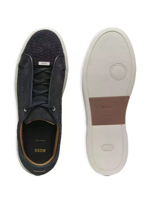BOSS Textured Lace-up Sneakers