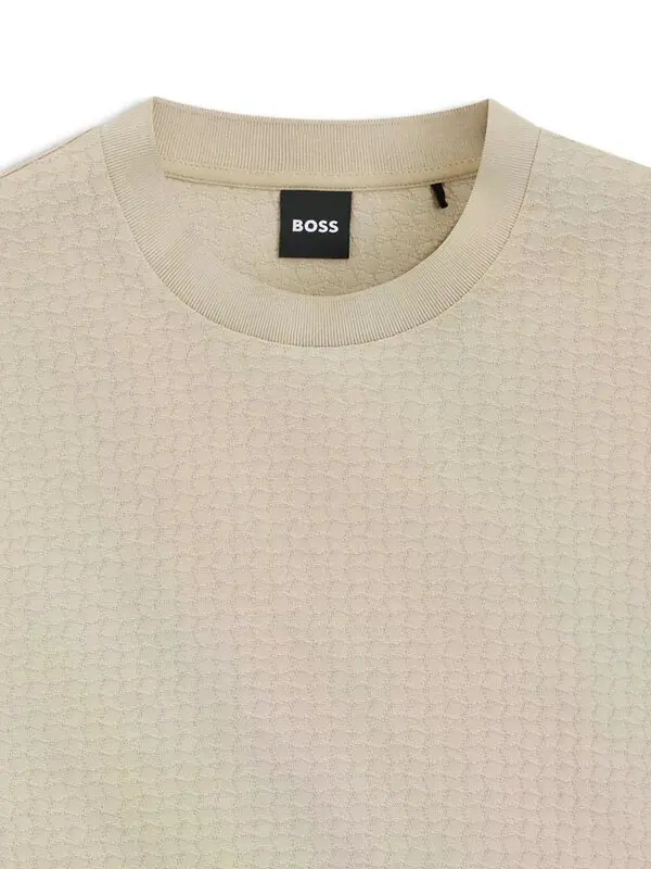 BOSS Textured Crew-neck T-shirt