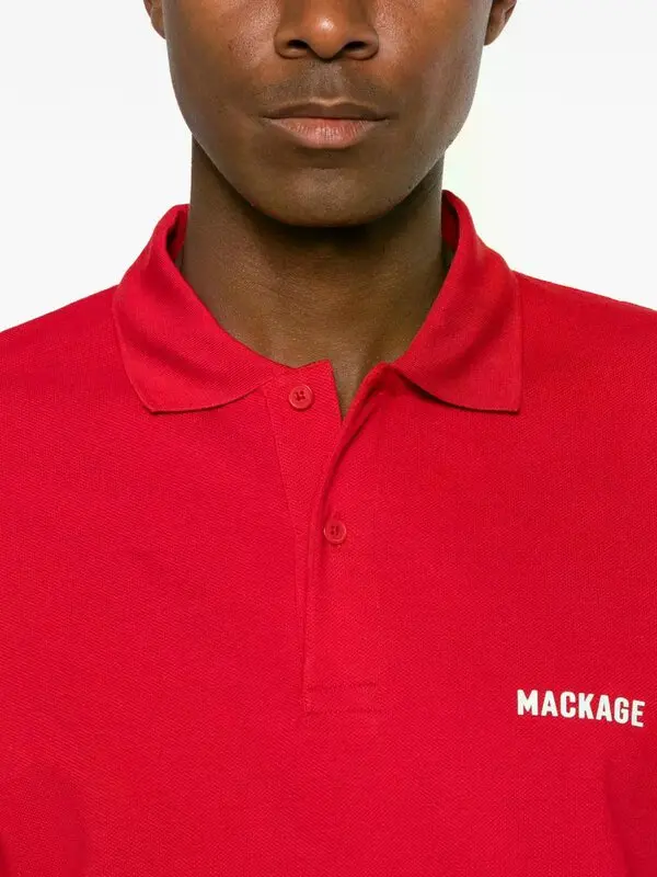 Mackage Logo-print Cotton Polo Shirt