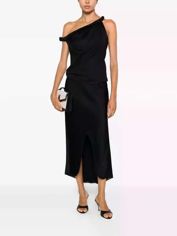 Victoria Beckham Split Detail Midi Skirt