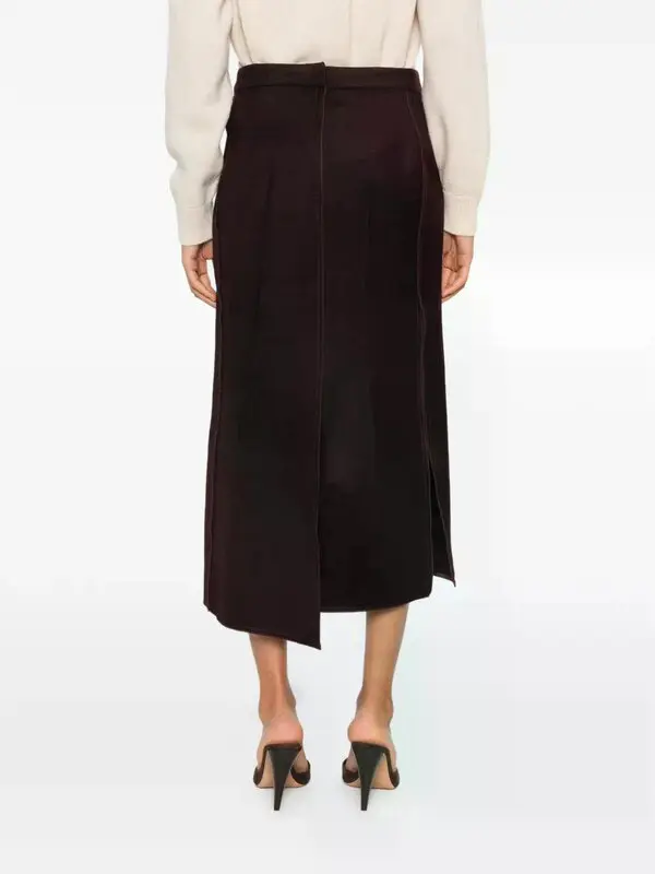 Victoria Beckham Tailored Wool Midi Skirt