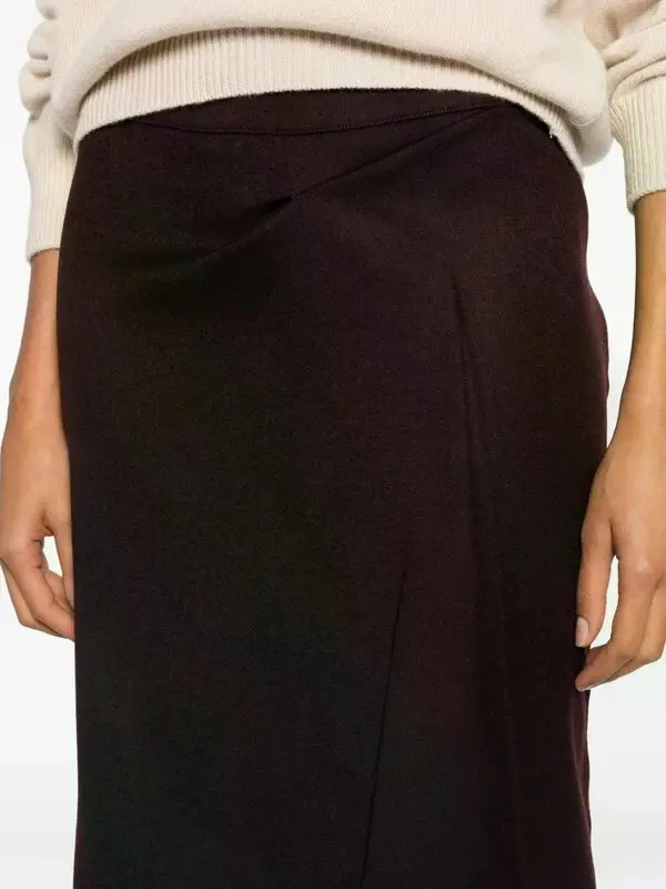 Victoria Beckham Tailored Wool Midi Skirt
