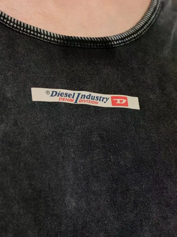 DIESEL® Acid Wash Logo Patch Vest