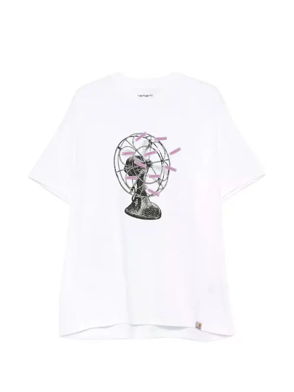 Carhartt Work In Progress Fan Graphic-print T-shirt - White