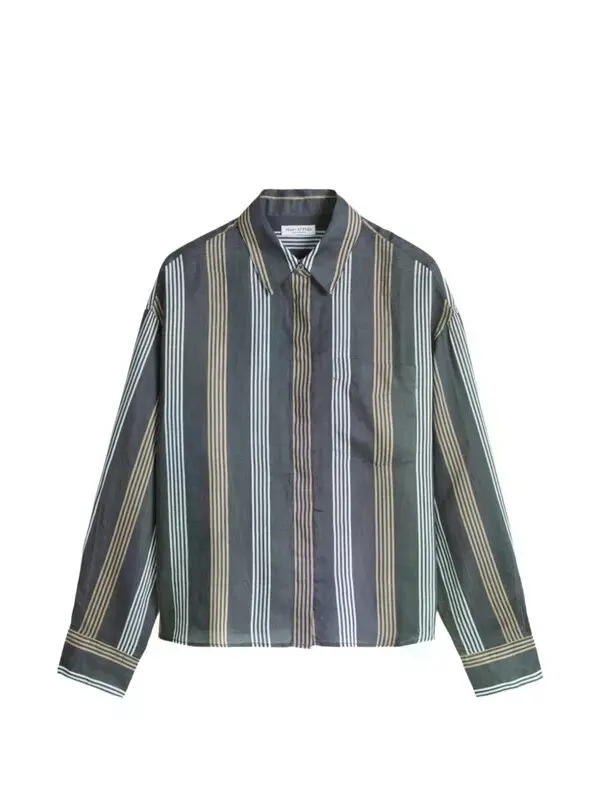 Marc O'polo Striped Long-sleeve Blouse