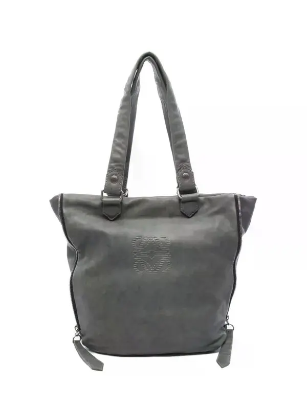 Loewe 2000s Anagram Tote Bag - Grey