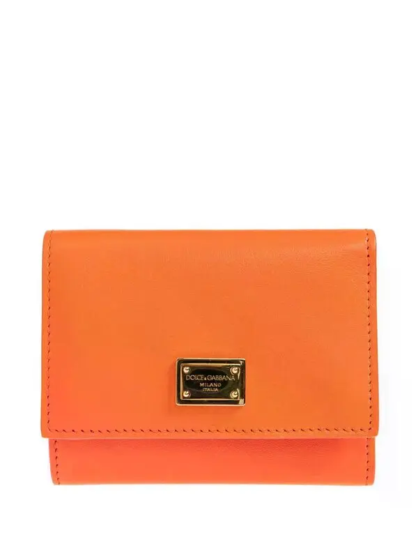 Dolce & Gabbana Logo-plaque Leather Wallet