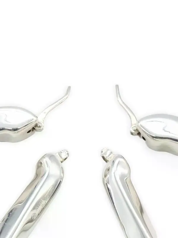 Bottega Veneta Twist Triangle Hoop Earrings