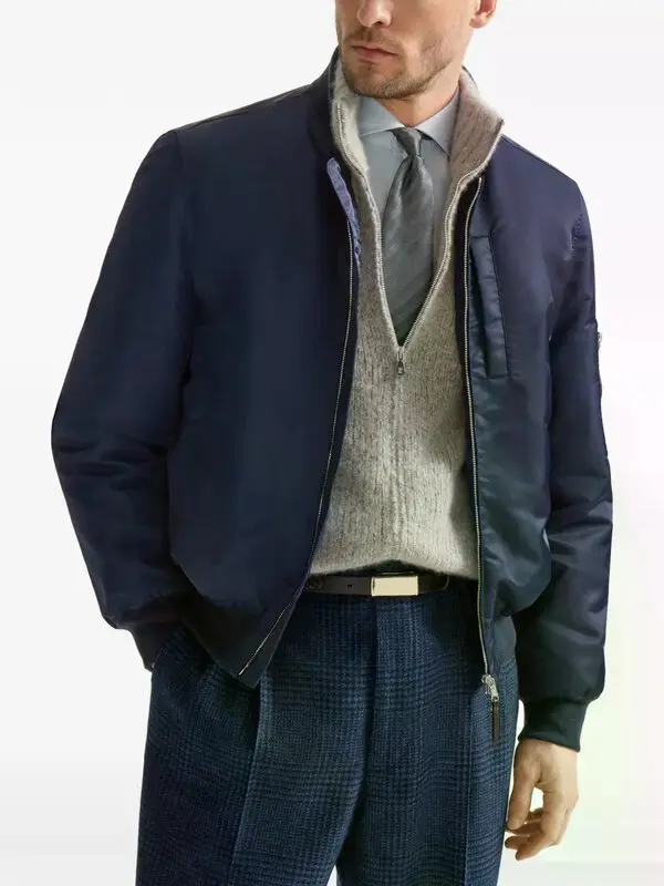 Brunello Cucinelli Ribbed-hem Jacket