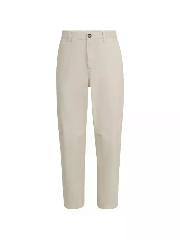 Brunello Cucinelli Peached Cotton Gabardine Garment-dyed Trousers - Neutrals