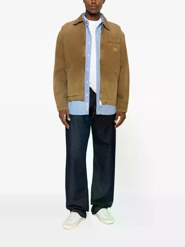 Carhartt Work In Progress Washed Effect Logo Patch Jacket