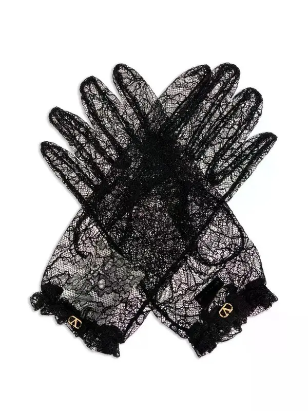 Valentino Garavani Vlogo Signature Lace Gloves