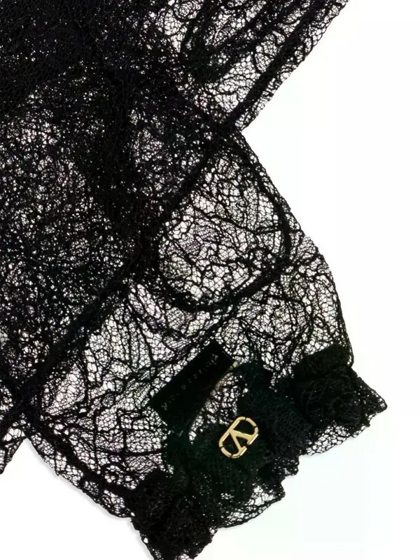 Valentino Garavani Vlogo Signature Lace Gloves