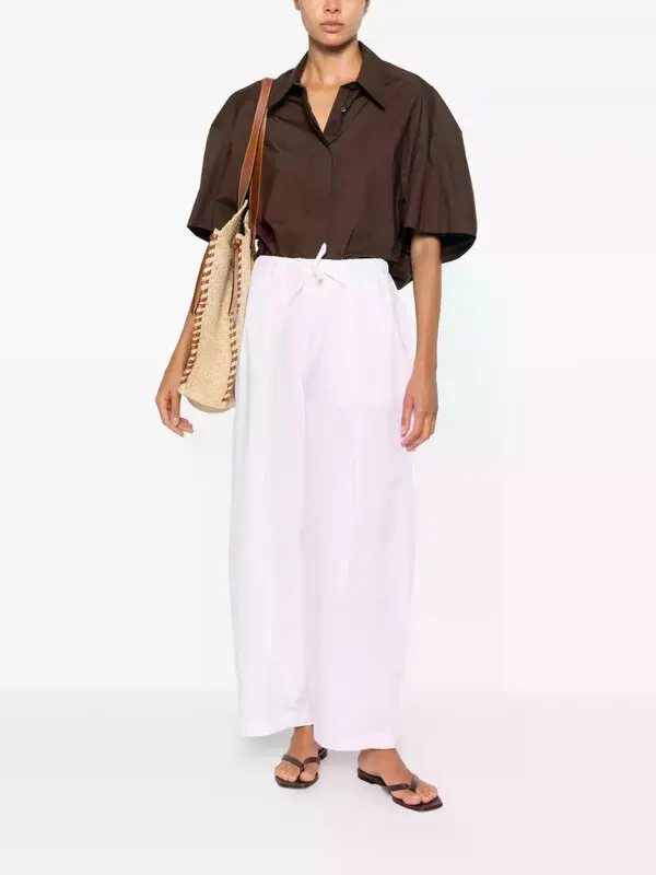 Sú Name Drawstring Wide-leg Palazzo Pants
