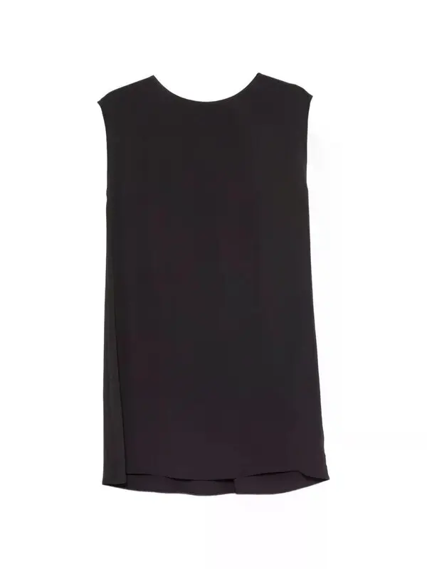 Sú Sleeveless Pleated Back Mini Dress
