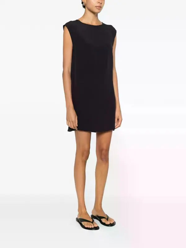 Sú Sleeveless Pleated Back Mini Dress