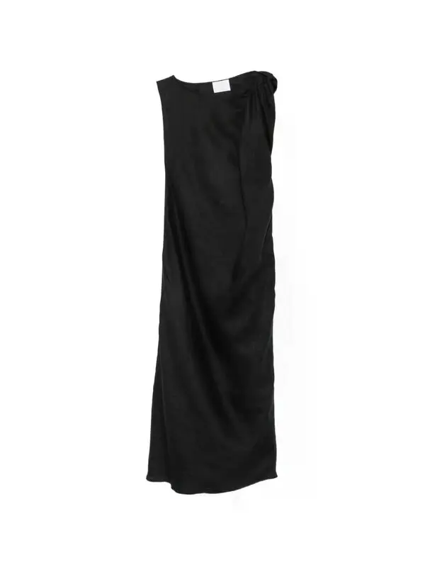 Sú Draped Sleeveless Midi Dress