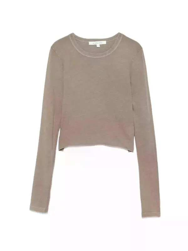 SLVRLAKE Long-sleeve Cropped T-shirt