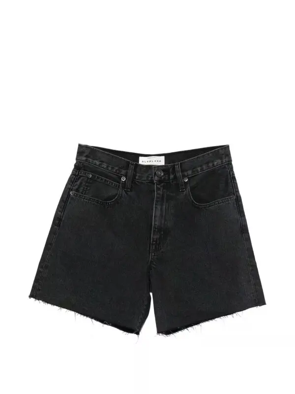 SLVRLAKE Sienna Raw-cut Hem Shorts - Black