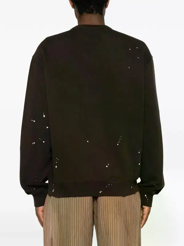 Carhartt Work In Progress Painter Logo Print Cotton Sweatshirt