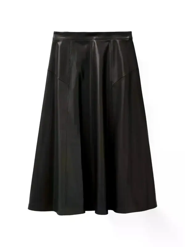 BENETTON High-waisted A-line Midi Skirt