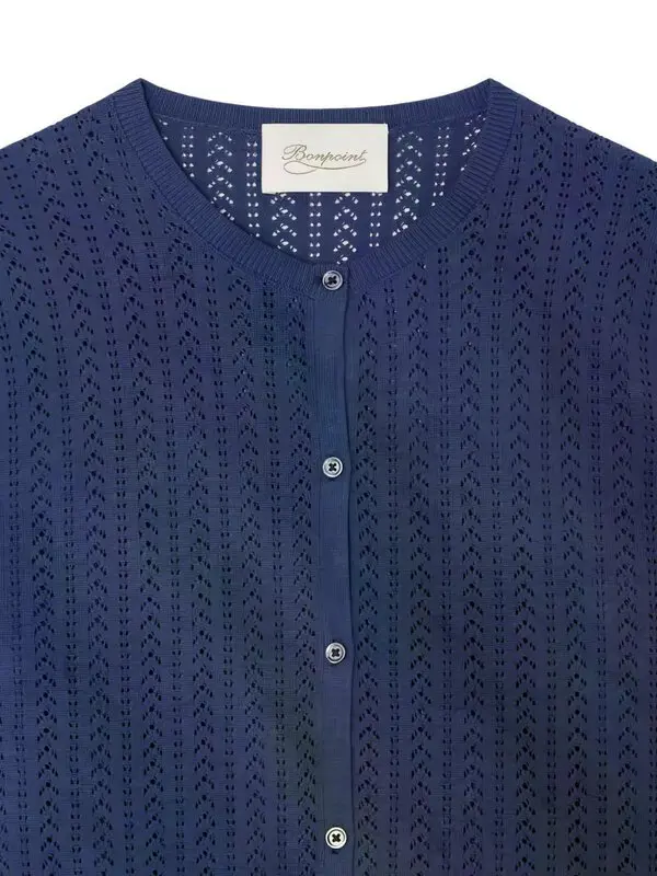 Bonpoint Pointelle-knit Cardigan