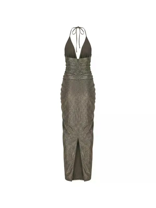 Alexandre Vauthier Ruched Halterneck Dress