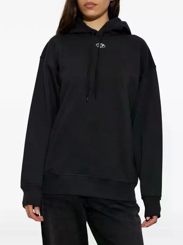 DIESEL® Logo Plaque Drawstring Hoodie