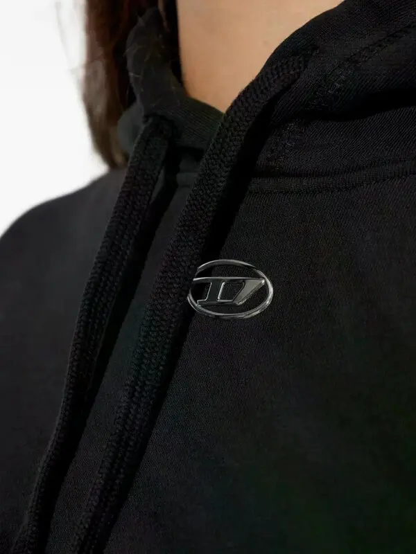 DIESEL® Logo Plaque Drawstring Hoodie
