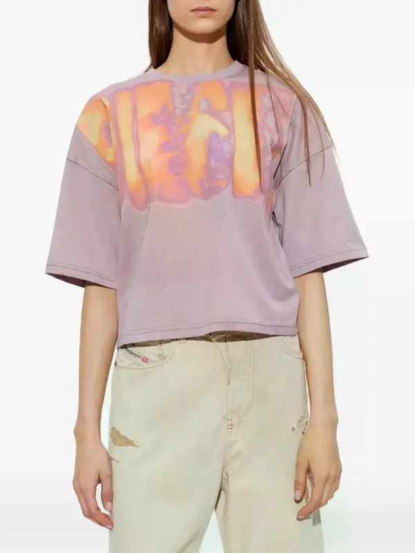 DIESEL® Cropped Logo T-shirt
