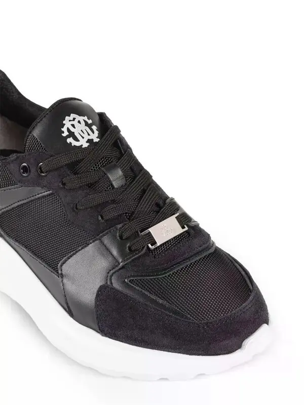 Roberto Cavalli Panelled Logo Plaque Sneakers