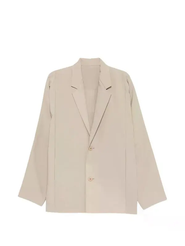 Issey Miyake Notched-lapel Single-breasted Relaxed-fit Blazer