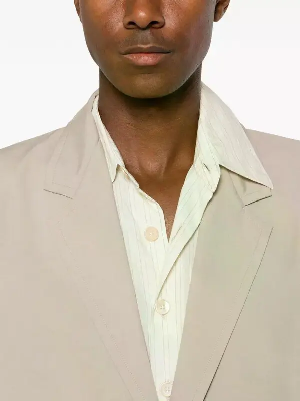 Issey Miyake Notched-lapel Single-breasted Relaxed-fit Blazer