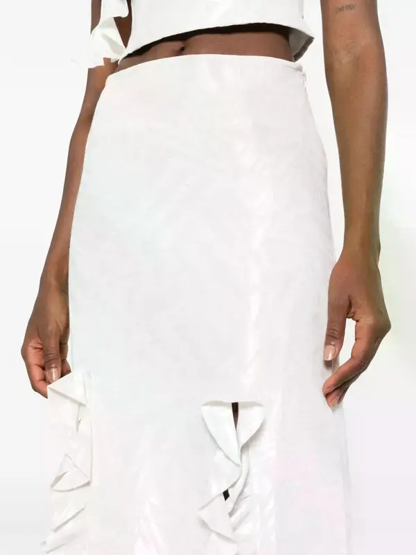 LEEN MOUGRHABI Jacquard Maxi Skirt